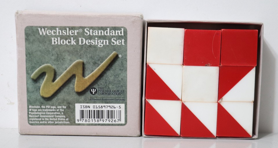 Wechsler Standard Block Design Set from WISC-IV | eBay
