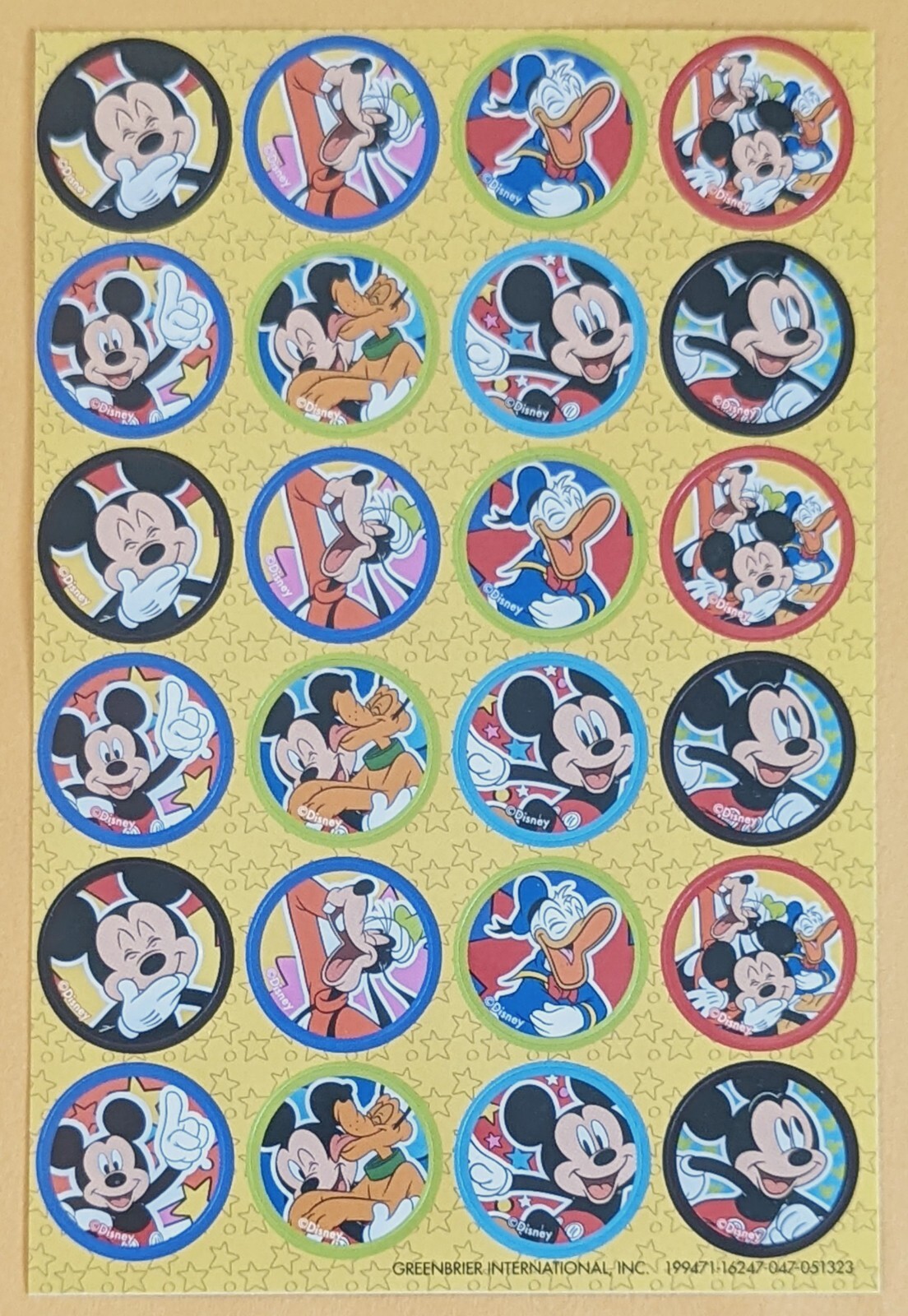 Disney Mickey Mouse Sticker Sheet | eBay