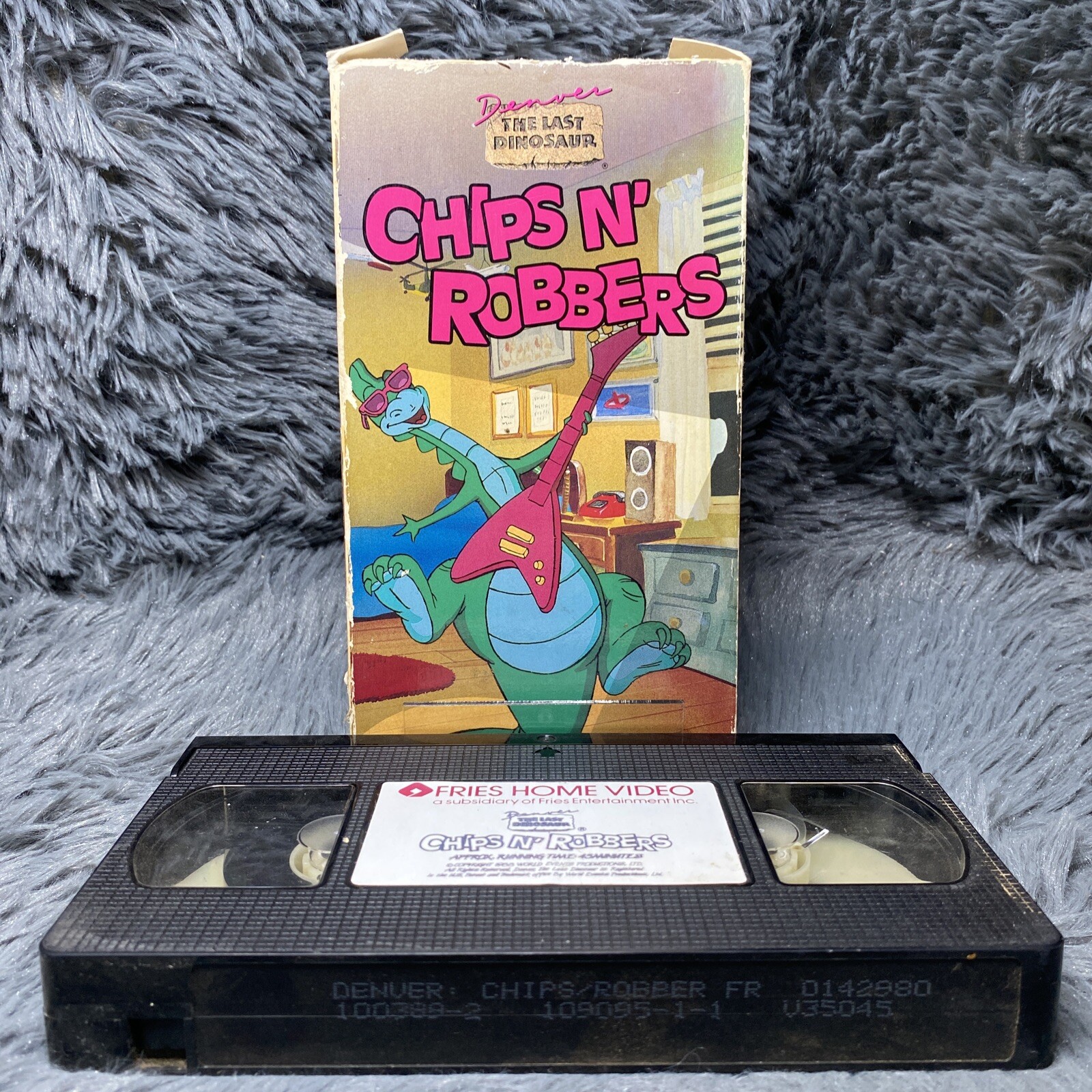 Denver, the Last Dinosaur Chips and Robbers VHS 1988 HTF Fries Home ...