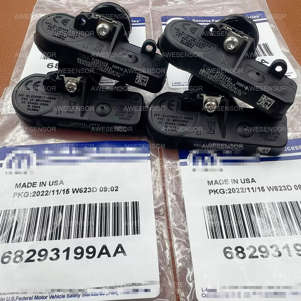 (4) BRAND NEW OEM MOPAR # 68293199AA-AB DODGE RAM 1500 DT 2019-22 TPMS ...
