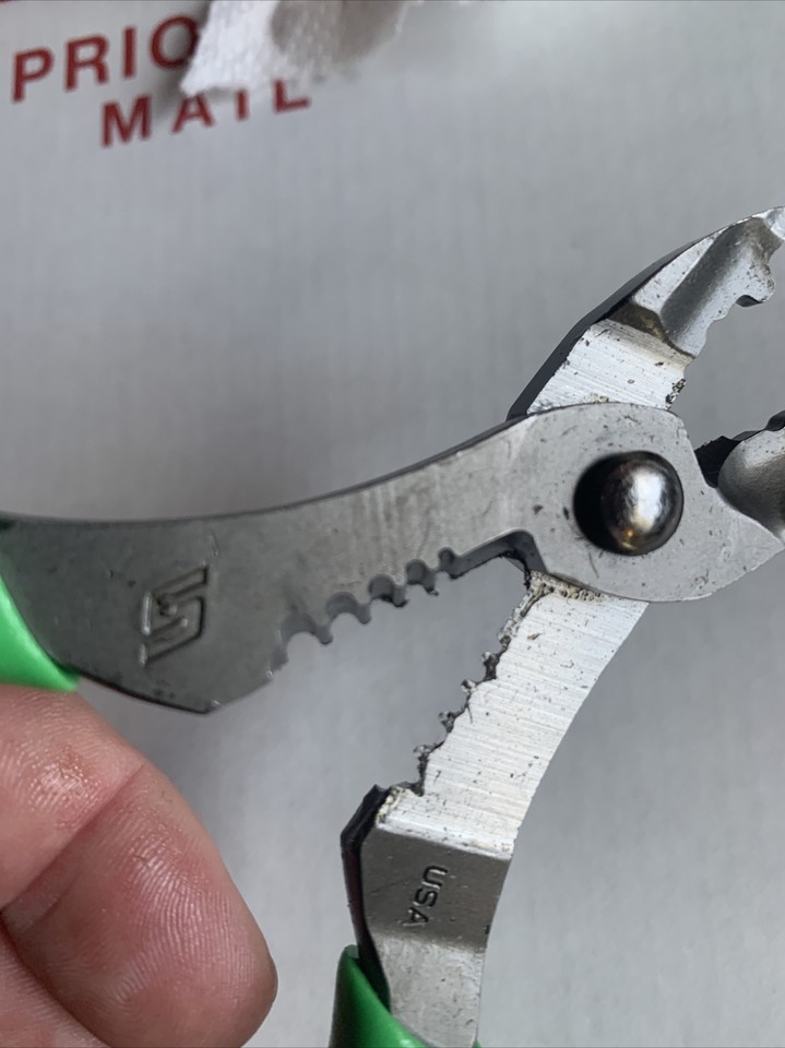 Snap-on Wire Cutter, Stripper And Crimper Pliers. Green Handle | eBay