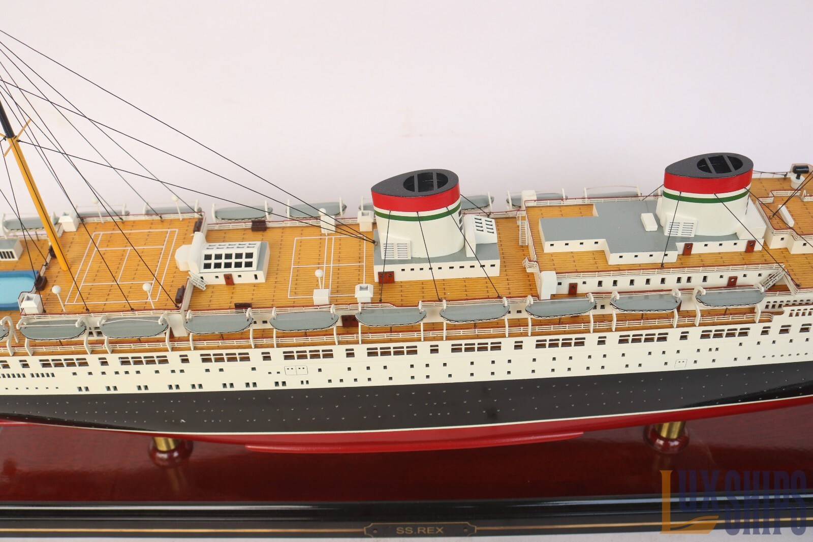 SS REX Model Ship, Wooden Model Ship, LuxShips | eBay