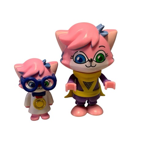 Bonkers Ryans World Plastic Figure Alpha Lexa Pink 2 Cats Kitty Girl ...