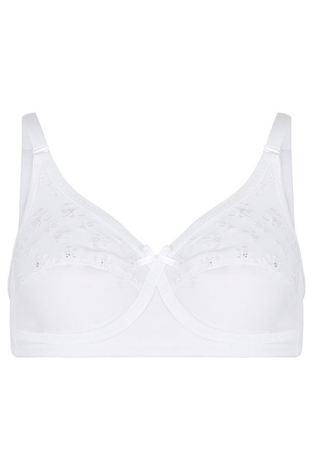 2 PACK - Ex Bon Marche Womens Soft Non Wired Non-Padded Ivory Bra | eBay UK