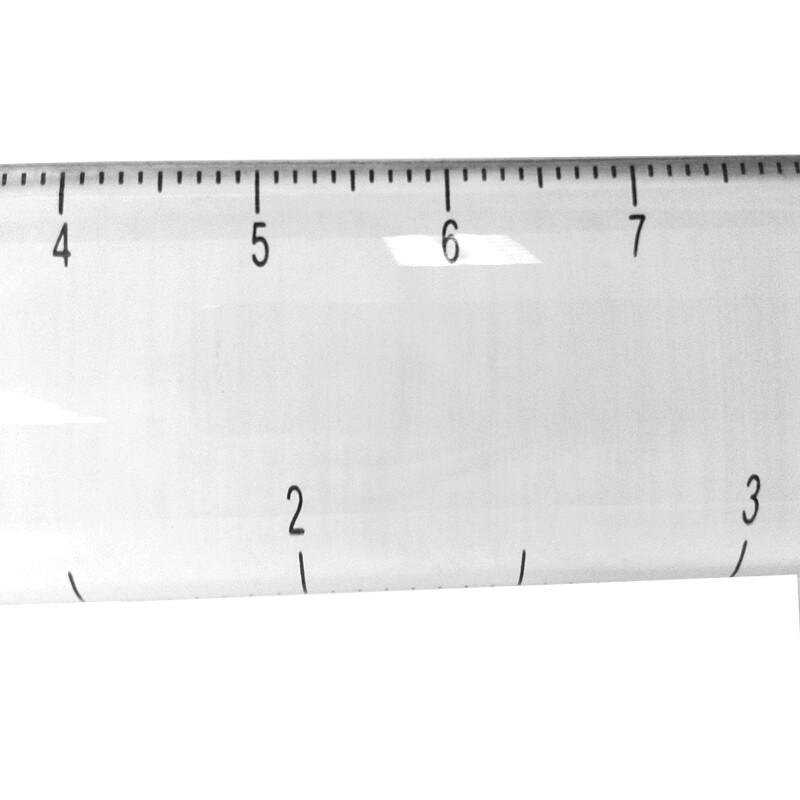 2 Pieces Pocket Ruler 2X Bar Magnifier 6" 140 mm Scale Reading ...