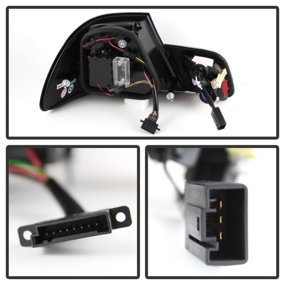 Spyder LED Tail Lights, Fits BMW E46 3-Series 04-06 2Dr Light Bar Style ...