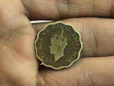 Vintage Old Rare George VI King Emperor One Anna 1942 Coin | eBay