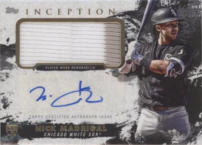 2021 Topps Inception - Autograph Patch Nick Madrigal #APC-NM /125 (AU ...
