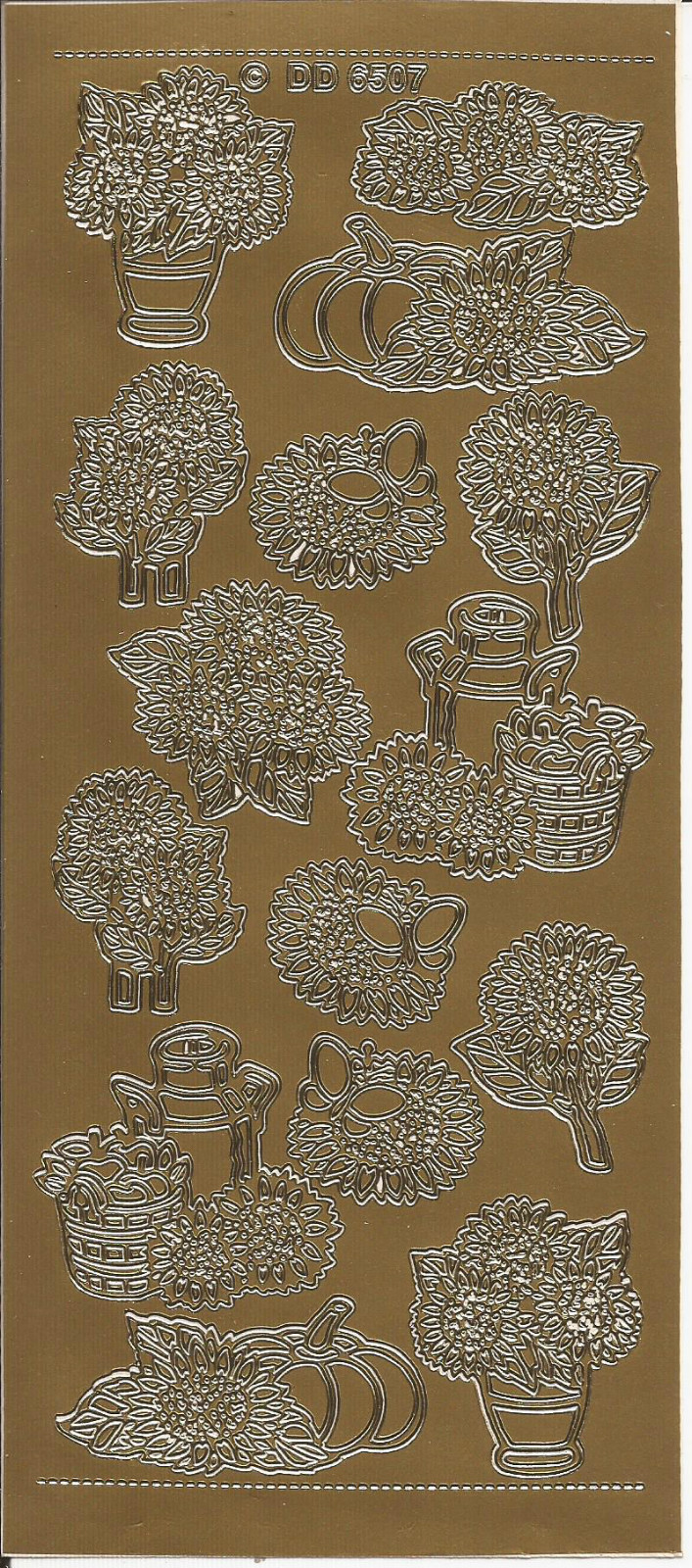 Peel Offs - Flowers - Colourful stickers for card-making BOGOF | eBay