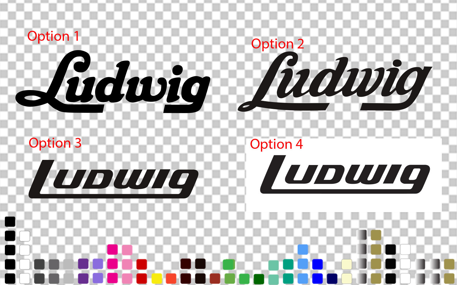 Ludwig logo Sticker Decal Music Drum Window Car Laptop 3 cm ~ 200 cm ...