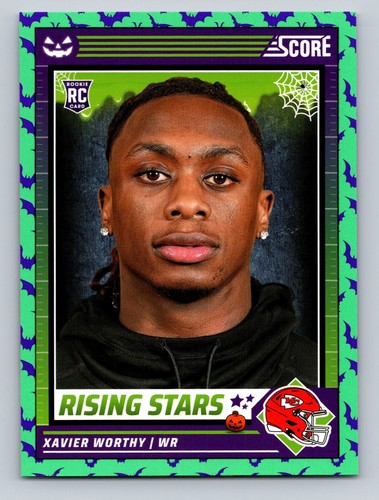 2024 Score-A-Treat #50 Xavier Worthy Green Bats RC Rookie Kansas City ...