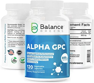 Alpha GPC Supplement 600 mg Capsules – 120 Vegetable Capules ...