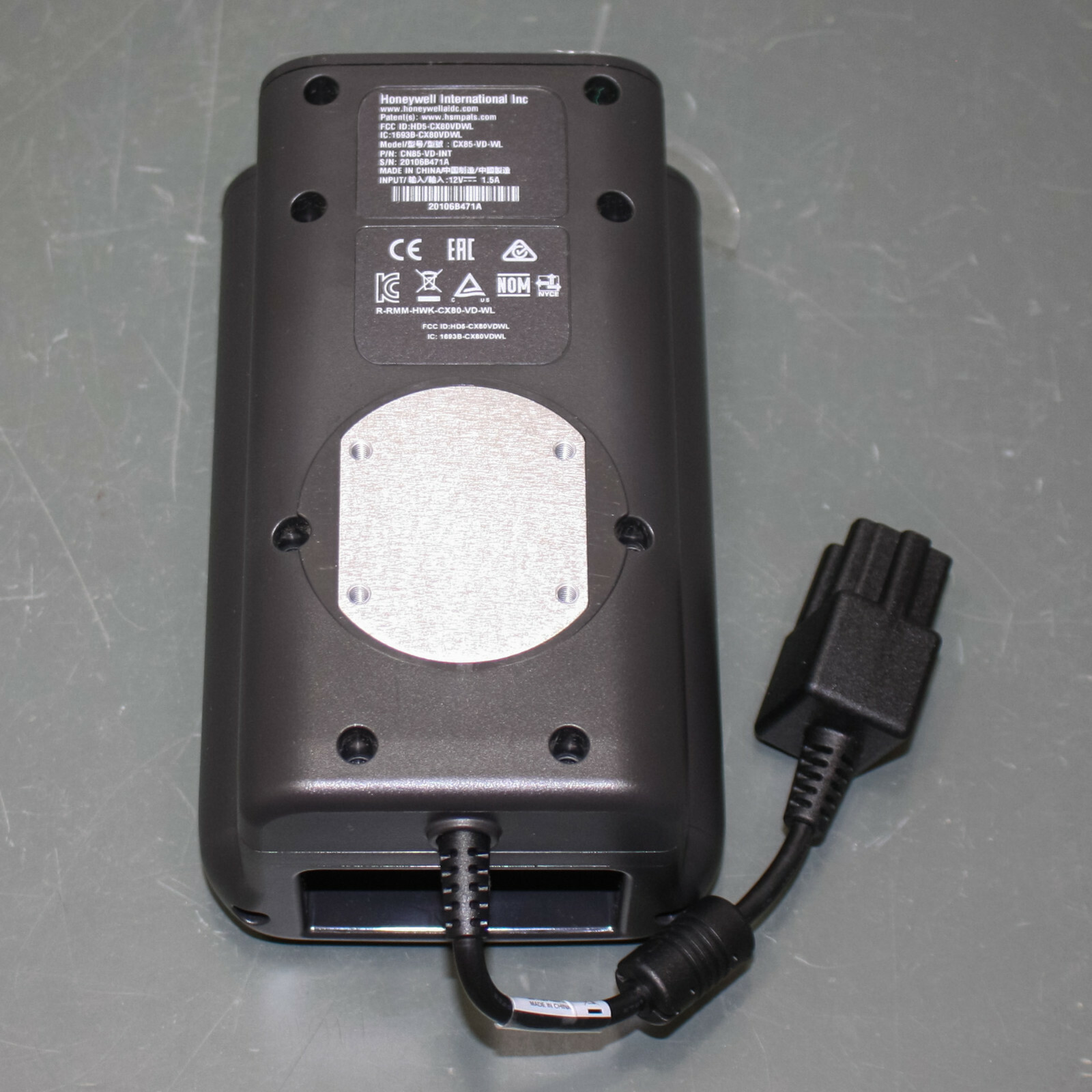 Honeywell Wireless Vehicle Charger CN85-VD-INT, Docking Cradle for ...