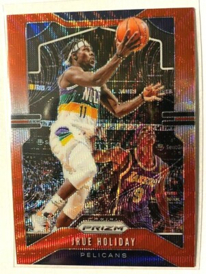 Jrue Holiday 2019-20 Panini Prizm RUBY WAVE Prizms #170 Pelicans, Bucks ...