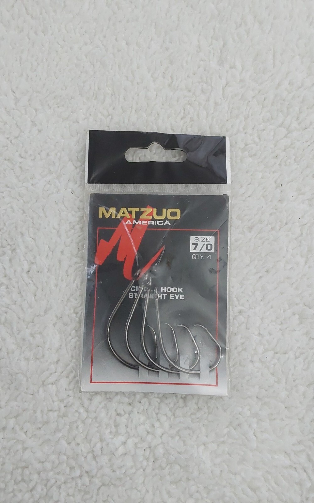 Matzuo America Circle Hooks Straight Eye - Size 7/0 - Pack of 4 Fishing ...