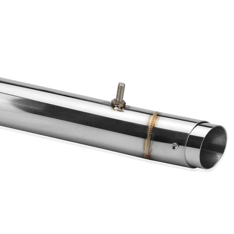 Shortshots Staggered Exhaust Pipes W/Baffles For Yamaha XVS400 XVS650 ...