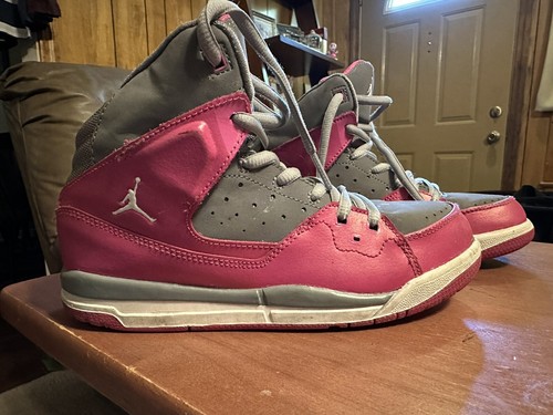 Jordan flights sc 1 Pink/gray Size 3 Y | eBay