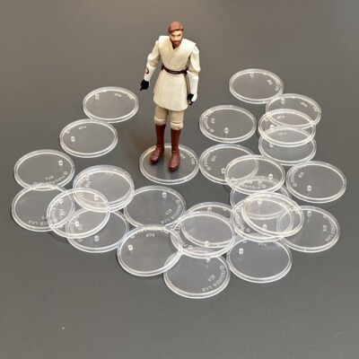 30 x New 1.5" Modern Star Wars Figure Display Stands Wide stance 1995 ...
