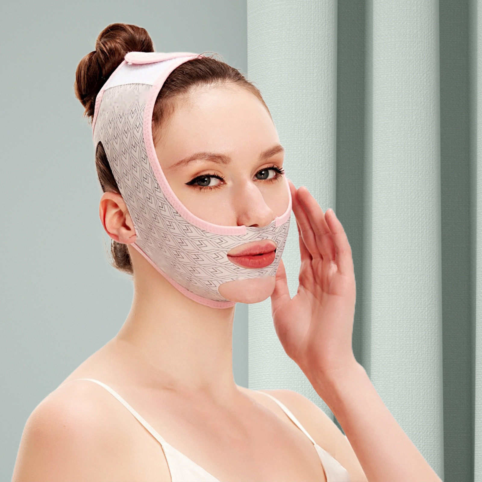 Face Lift Bandage Good Wrapping Face Shaping Skin Plump Face Lifting ...