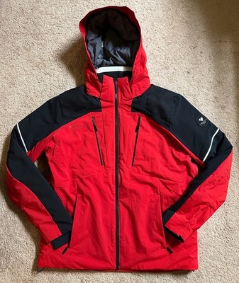 Obermeyer Foundation Jacket Skii Snow Insulated Red/Black Men’s Size ...