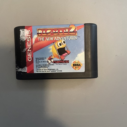 Sega Genesis Vintage Pac Man 2 The New Adventure Game tested | eBay