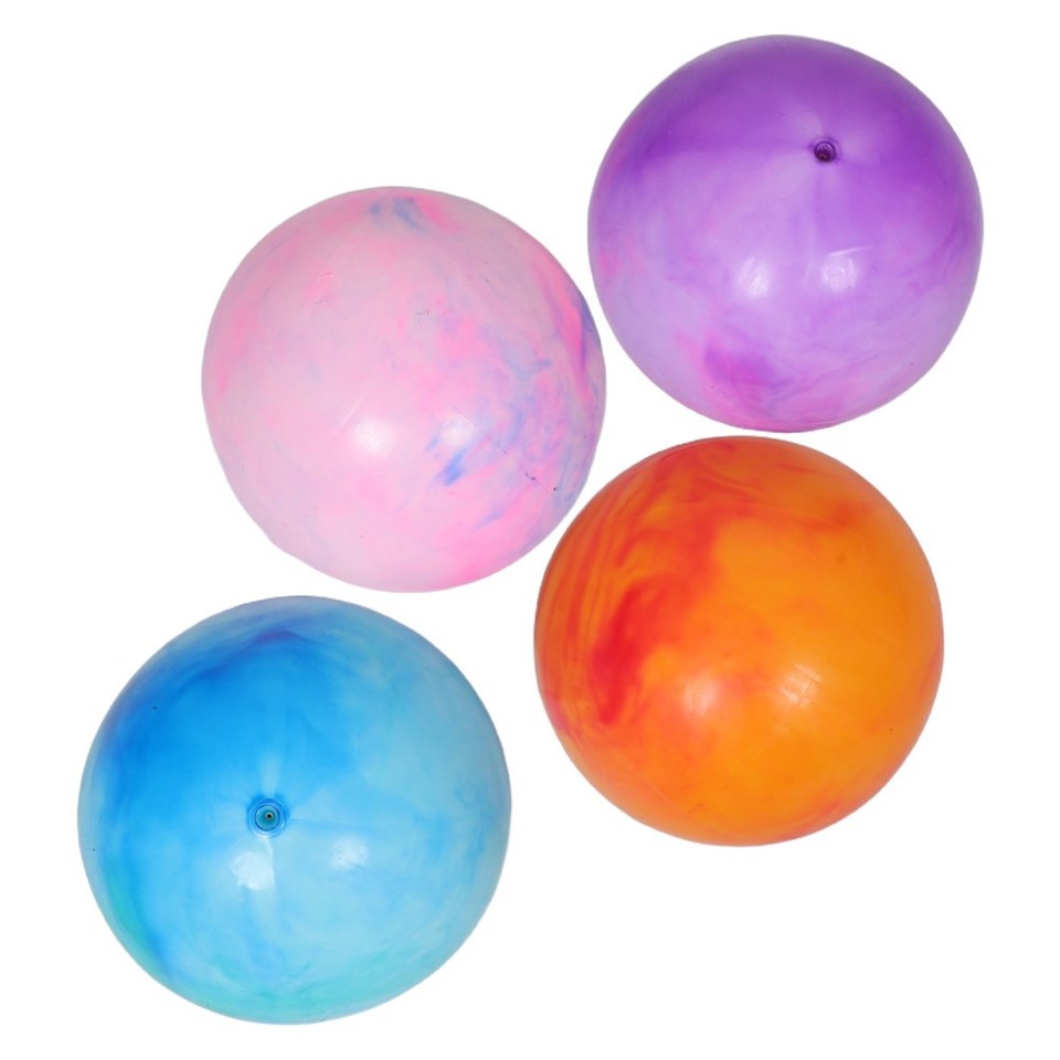 4pcs Inflatable Exercise Ball: Non Slip Yoga Ball for Core Strength ...