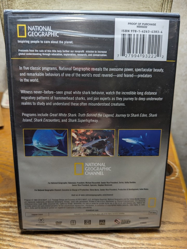 National Geographic Classics: Sharks (3 DVD Set) + Shark Week (3 DVD ...