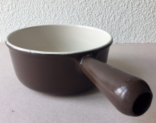 CAQUELON / CASSEROLE / POÊLON en FONTE ÉMAILLÉE .LE CREUSET. marron. | eBay