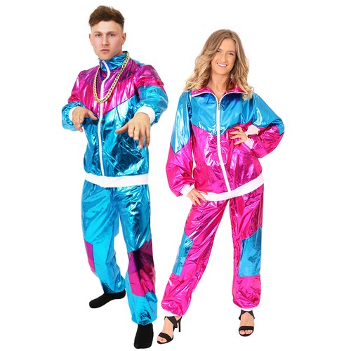 SHELL SUIT FANCY DRESS COSTUME 80'S CHAV OUTFIT SCOUSE 1980'S TRACK ...