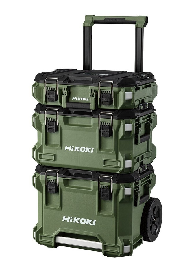 HIKOKI MULTI CRUISER Set Green ( Tool Box (M),Tool Box (L),Carry Box 3 ...