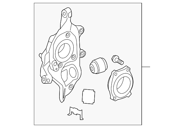 MERCEDES OEM 2017 E300 Rear Suspension-knuckle Spindle 2133503105 for ...