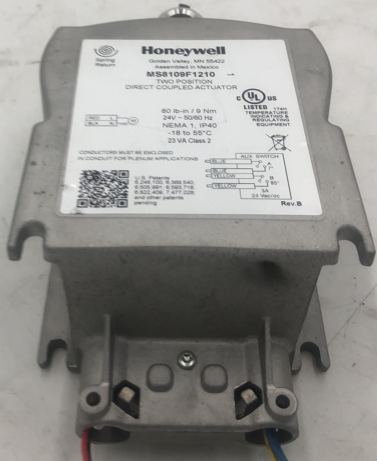 Honeywell MS8109F1210 2-Position Direct Coupled Actuator | eBay