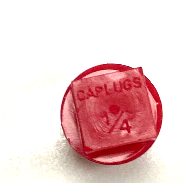 100-Pk CAPLUGS P-28 99120743 HPE RED Threaded Pipe Plug for 1/4" NPT | eBay