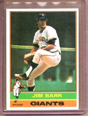 1976 TOPPS JIM BARR # 308 (EX/MT-NM) CREASE FREE | eBay