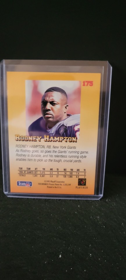 Rodney Hampton autograph signed auto Giants 1995 card | eBay