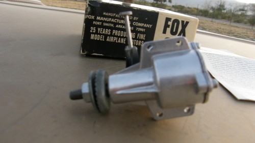 1970 FOX 35 CHROME FINISH STUNT Model Airplane Engine with Box ...