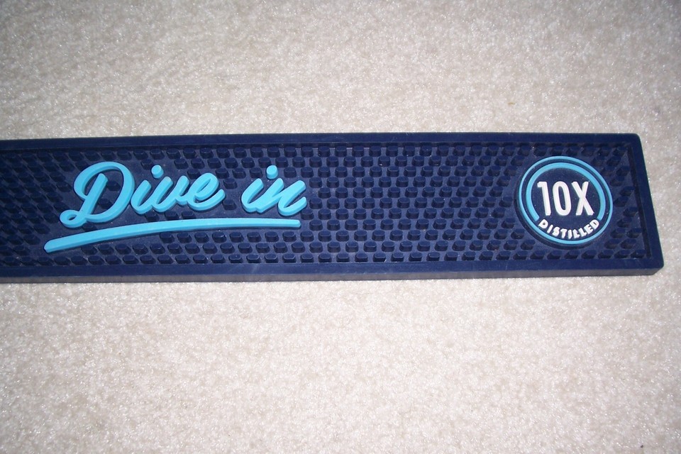 Deep Eddy Vodka Dive In Bar Rail Mat Rubber Spill Drip Mat 23 1/4 X 3 5 ...