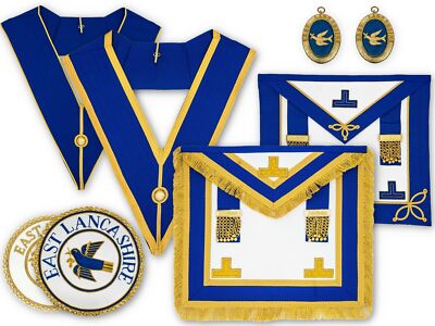 Freemasons Full Set English Provincial Regalia -Masonic Apron,Collar ...