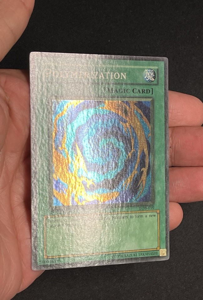 Yugioh Polymerization LOB-059 Super Rare 1st Edition WAVY Faded | eBay