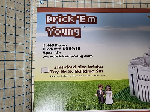 NIB Brick’Em Young LDS Gilbert Arizona Az Temple 1445 Pieces New Sealed ...