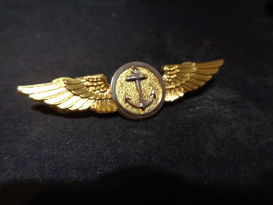 US Navy Naval Aviation Observer Wings Badge Pin clutch back | eBay