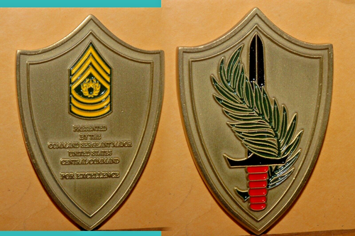 CENTCOM Command Sgt. Major Presentation Battle patch style challenge ...