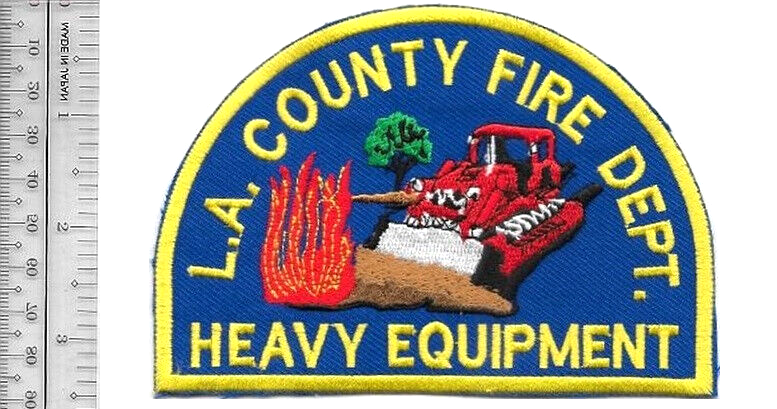 Dozer Ops Los Angeles County Fire Department Heavy Equipment Patch vel ...