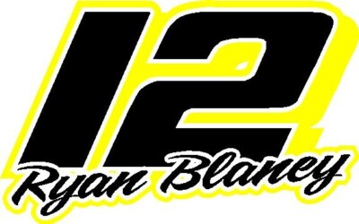 12 Ryan Blaney 2025 Nascar vinyl window decal racing sticker | eBay