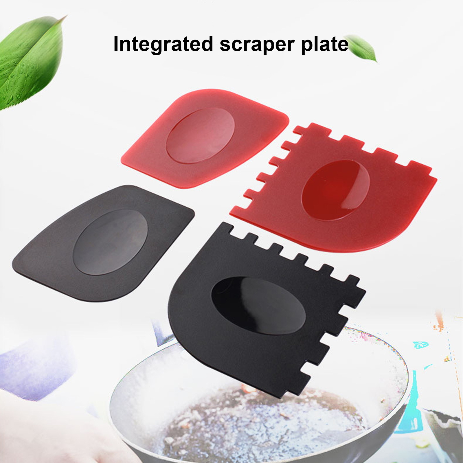 2pcs Pot Pan Scraper Smooth Multi-purpose Grill Pan Cleaning Scraper ...