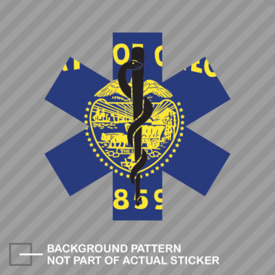 Oregon State Shaped EMT Flag Sticker Decal Vinyl EMS Paramedic OR | eBay
