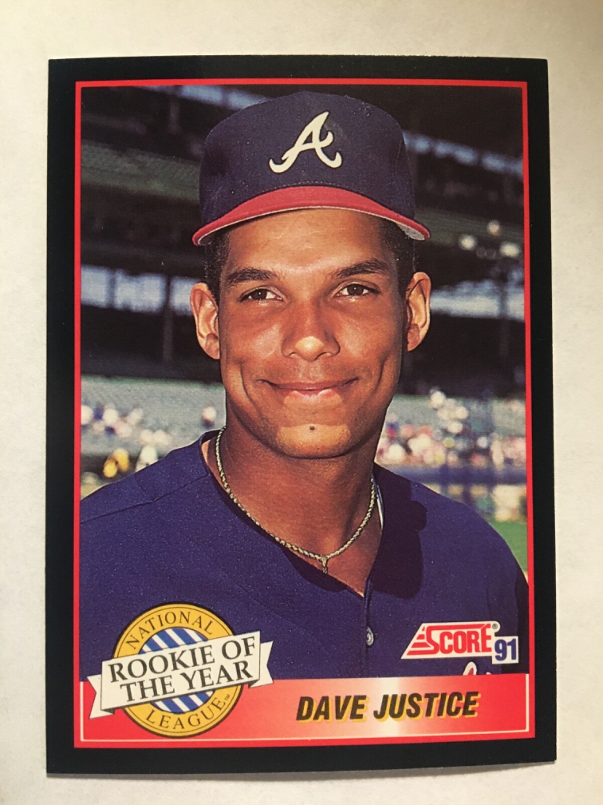1991 Score #880 Braves David Justice Baseball Card | eBay