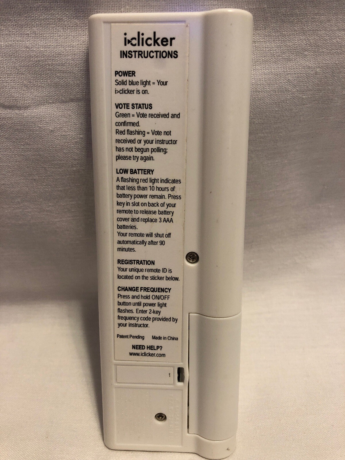 iClicker Student Response Classroom Remote Control Works! i-clicker S24 ...