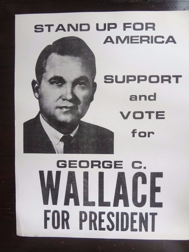 Original George Wallace 1968 Presidential Election Campaign Flyer | eBay