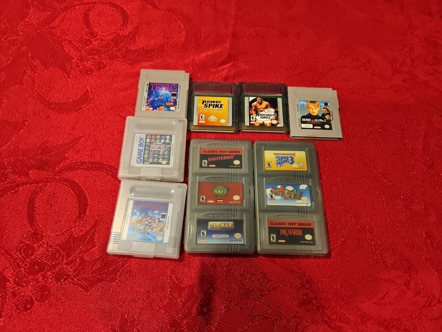 Nintendo Gameboy Lot of 12 Games - Dr Mario,super mario 3,super mario ...